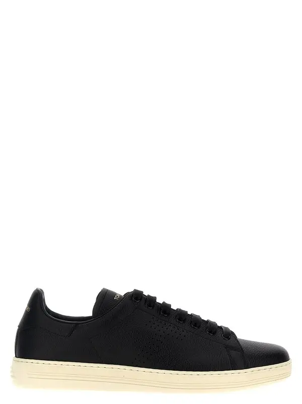 TOM FORD Logo Leather Sneakers - Multicolor