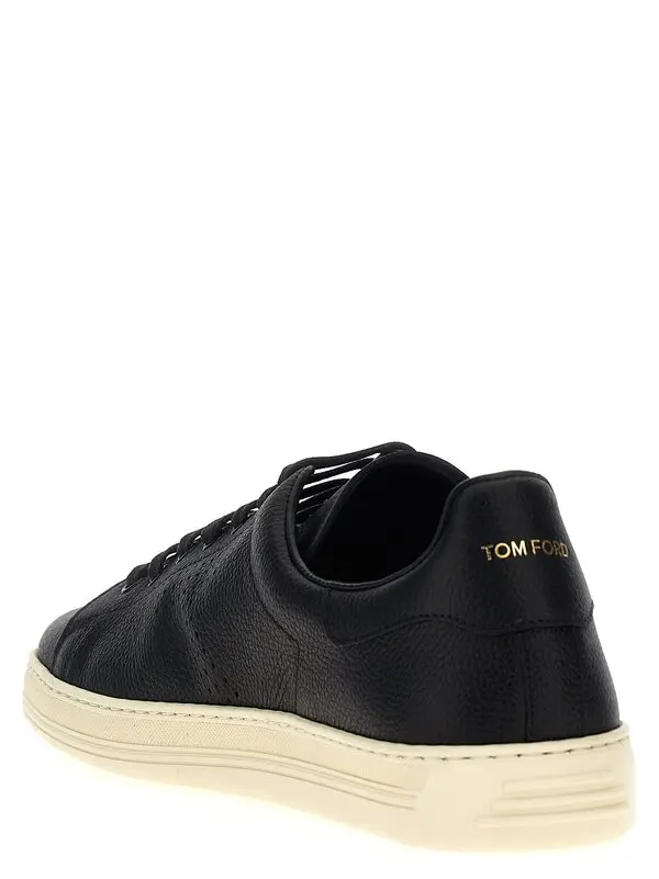 TOM FORD Logo Leather Sneakers - Multicolor