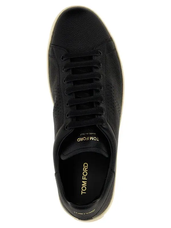 TOM FORD Logo Leather Sneakers - Multicolor