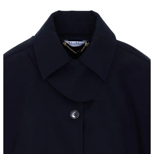 Max Mara Paggio Drip-proof Gabardine Hood - Blue