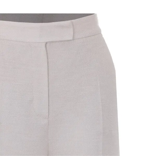 Max Mara Attinia Wool Piquet Trousers - White