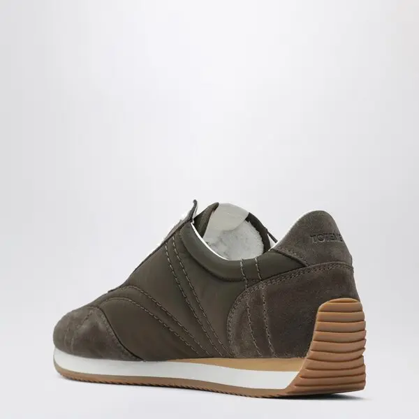 TOTEME Suede And Fabric Sneakers - Green