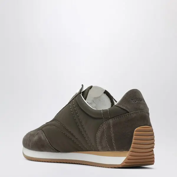 TOTEME Suede And Fabric Sneakers - Green