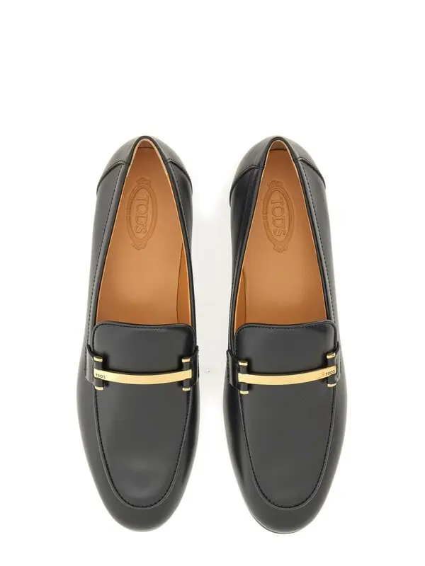 TOD'S Leather Loafer - Black