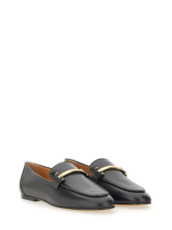 TOD'S Leather Loafer - Black