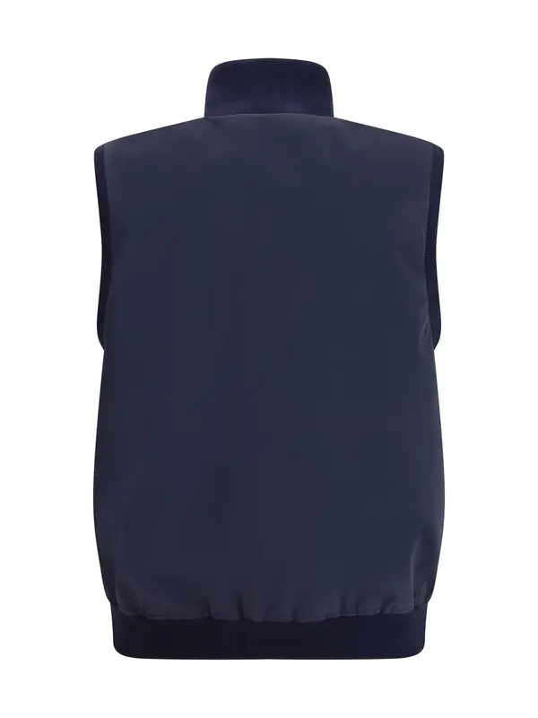 Brunello Cucinelli Sleeveless Vest Jacket - Blue