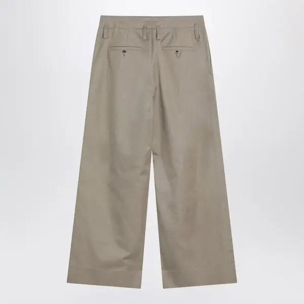 Alexander McQueen Beige Cotton Gabardine Chino Pants