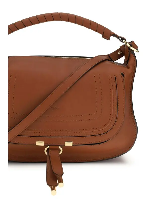 Chloé Marcie Small Shoulder Bag - Brown