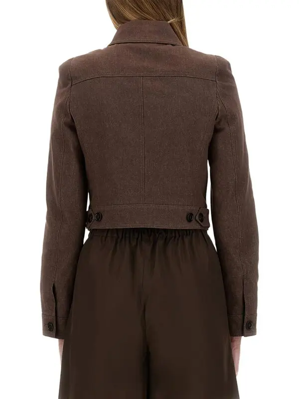 Max Mara Cotton Cropped Jacket