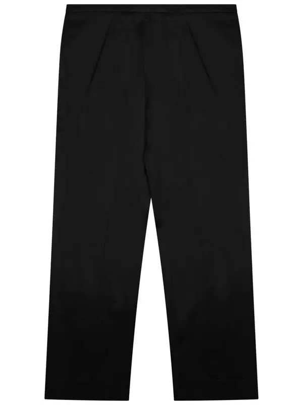 TOTEME Cropped Straight Pants - Black