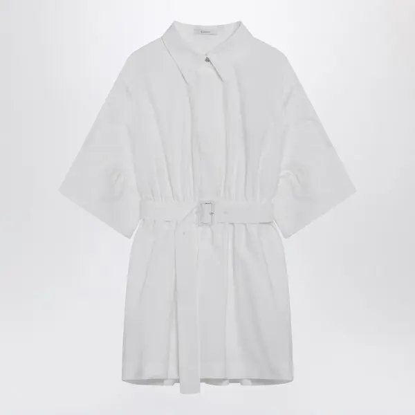 Givenchy Mini Chemisier Dress In Poplin - White