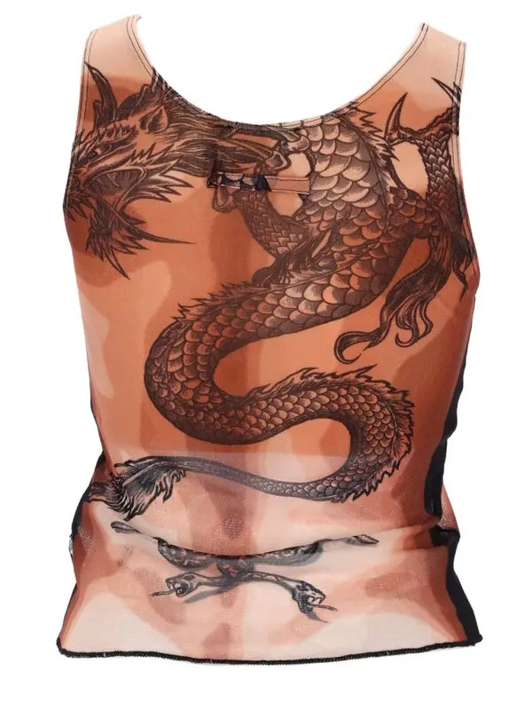 JEAN PAUL GAULTIER Printed Tank Top - Multicolor