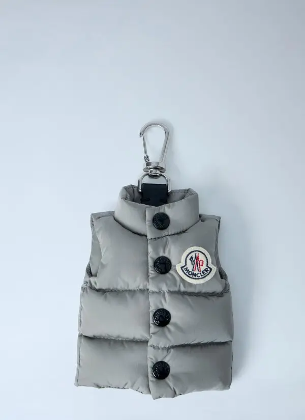 Moncler Vest Keyring - Gray