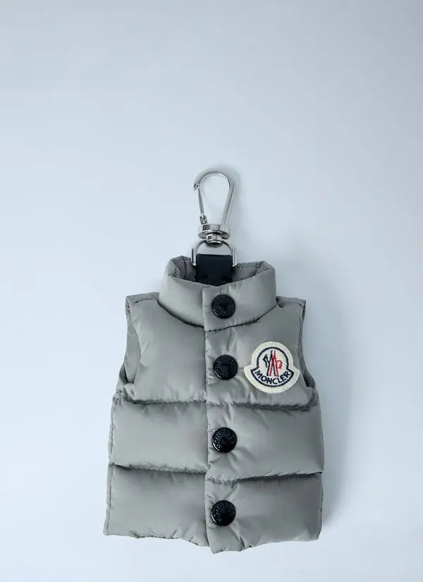 Moncler Puffer Vest Keyring - Gray