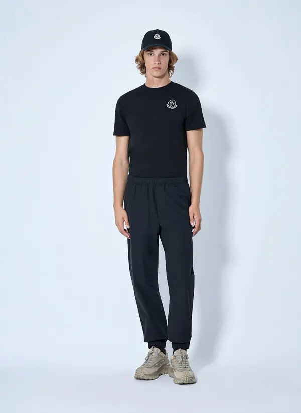 Moncler Elastic Waistband Track Pants - Black