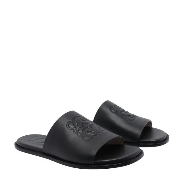 Loewe Flex Anagram Slide - Black