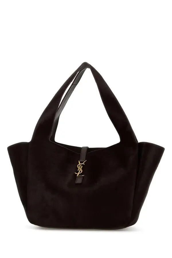 Saint Laurent Calf Hair Le 5 Ã  7 Bea Shopping Bag - Brown
