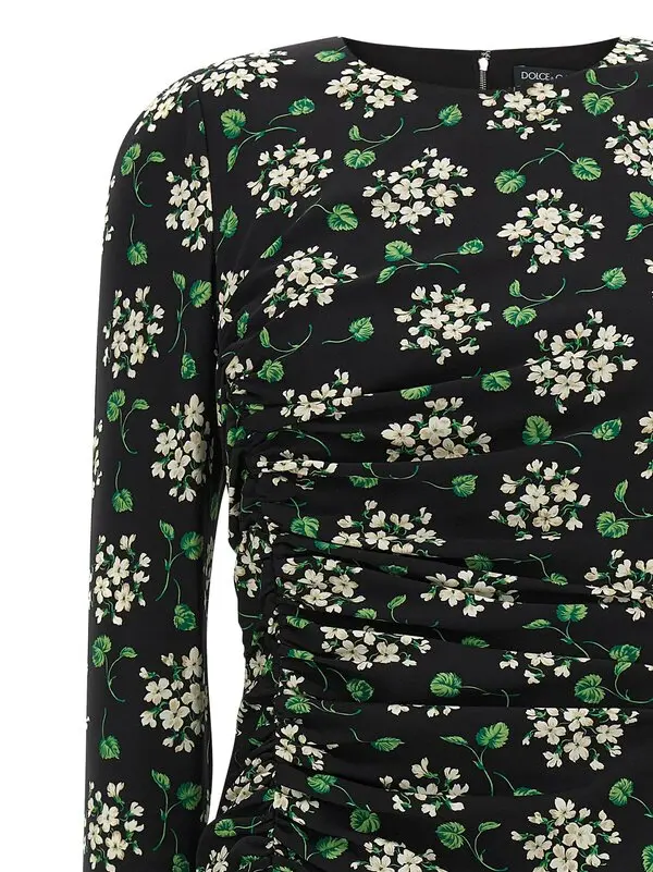 Dolce & Gabbana Silk Charmeuse Midi Dress