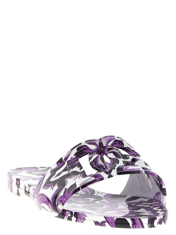 Dolce & Gabbana Beachwear' Slides - Purple
