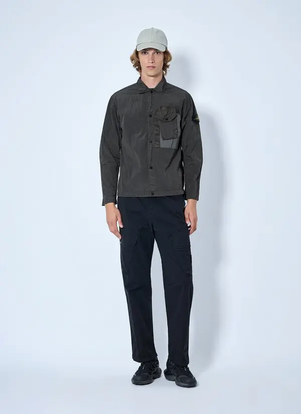 Stone Island Technical Overshirt With Patch Pocket
