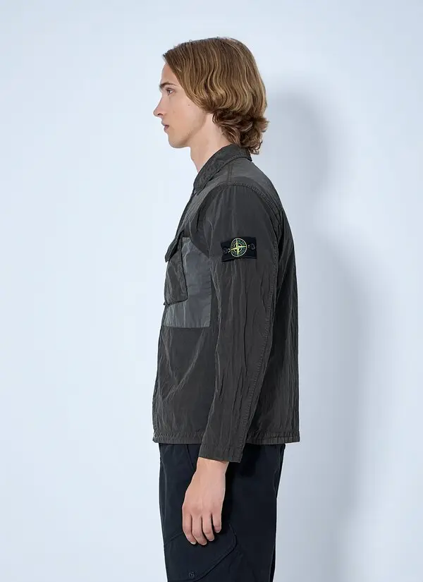 Stone Island Technical Overshirt With Patch Pocket