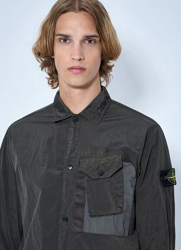 Stone Island Technical Overshirt With Patch Pocket