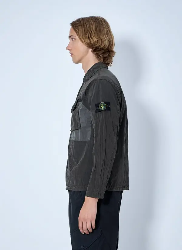 Stone Island Technical Overshirt With Patch Pocket