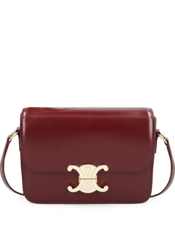 Celine Triomphe Leather Shoulder Bag - Multicolor