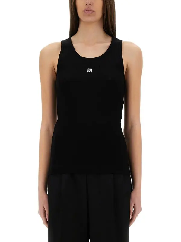 Givenchy Tank Top With Logo - Black