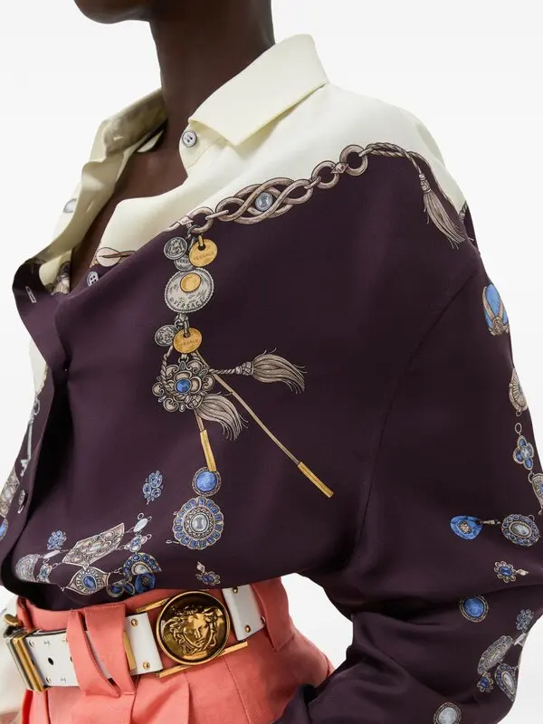 Versace Printed Silk Shirt