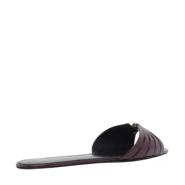 Saint Laurent Babylone Flat Sandals - Red