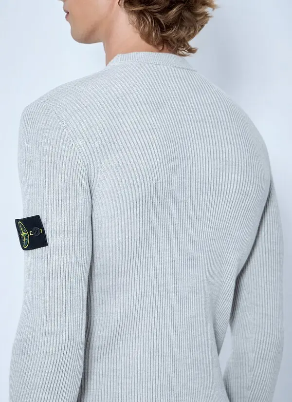 Stone Island Ribbed Crewneck Sweater