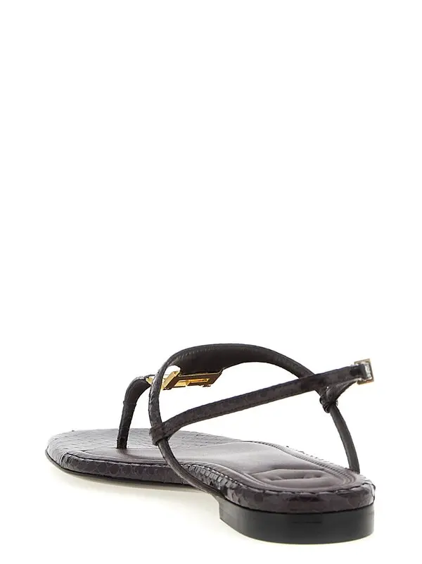 Fendi Ffold' Sandals - Purple