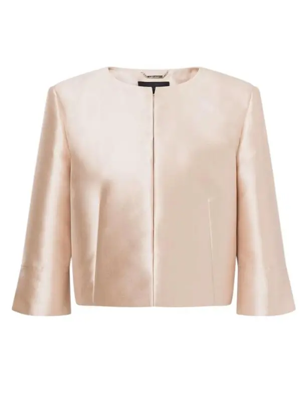 Alberta Ferretti Mikado Jacket - Cream