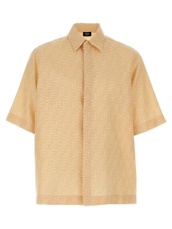 Fendi Ff Jacquard Shirt - Cream