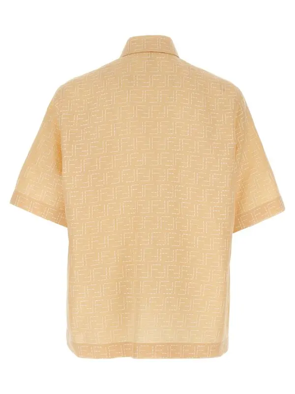 Fendi Ff Jacquard Shirt - Cream