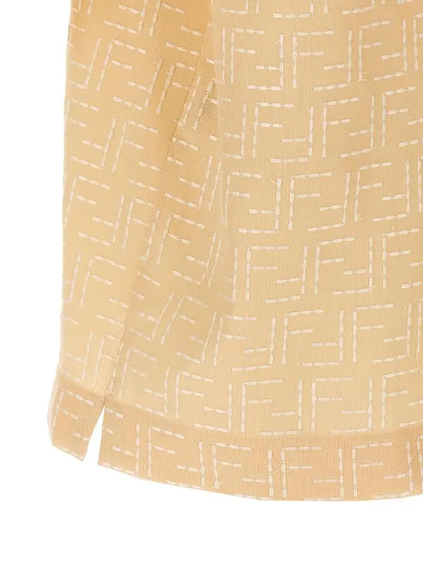 Fendi Ff Jacquard Shirt - Cream