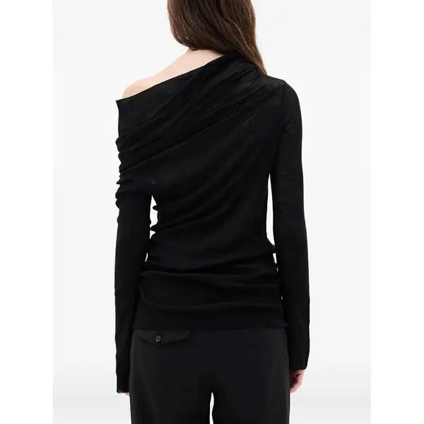 ANN DEMEULEMEESTER Virgin Wool Long Sleeve Top