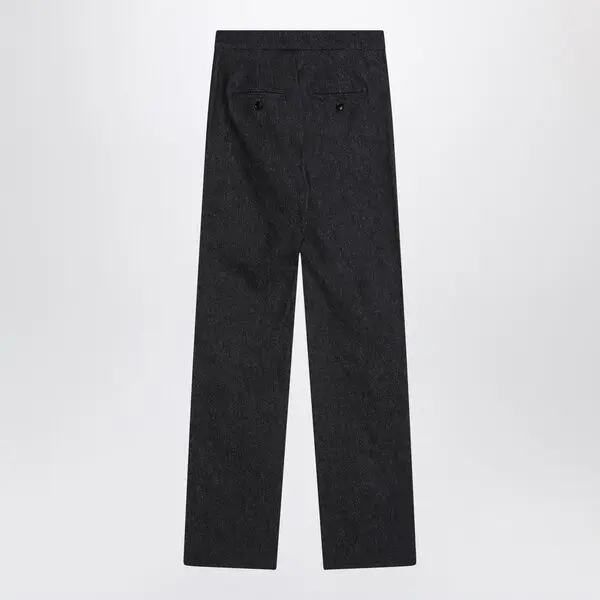 Max Mara Cotton Denim-effect Trousers