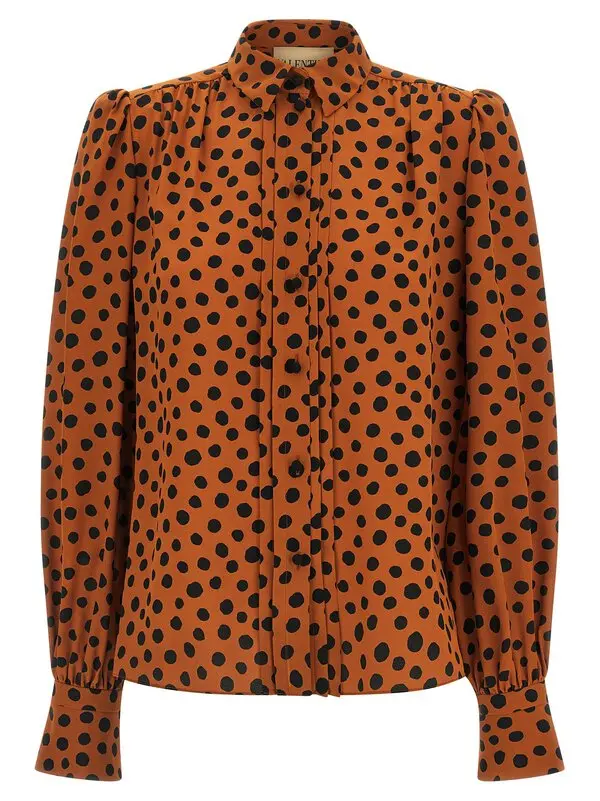 Valentino Garavani Silk Shirt - Orange