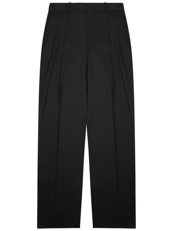 Bottega Veneta Silk Blend Tailored Pants - Black