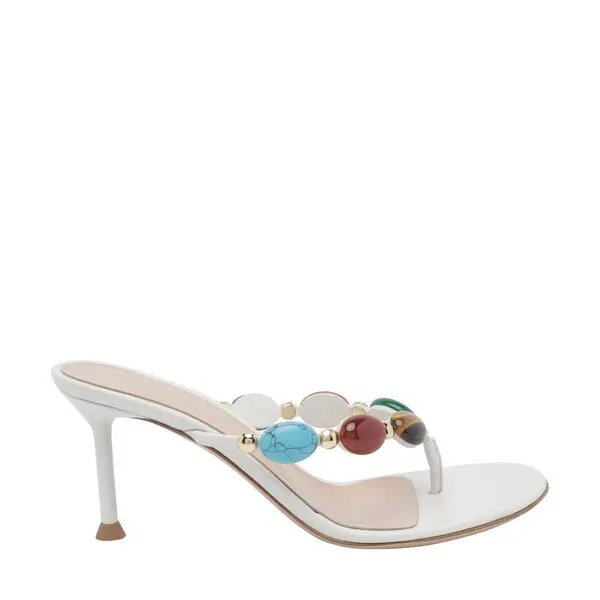GIANVITO ROSSI Shanty Pump Sandals - White