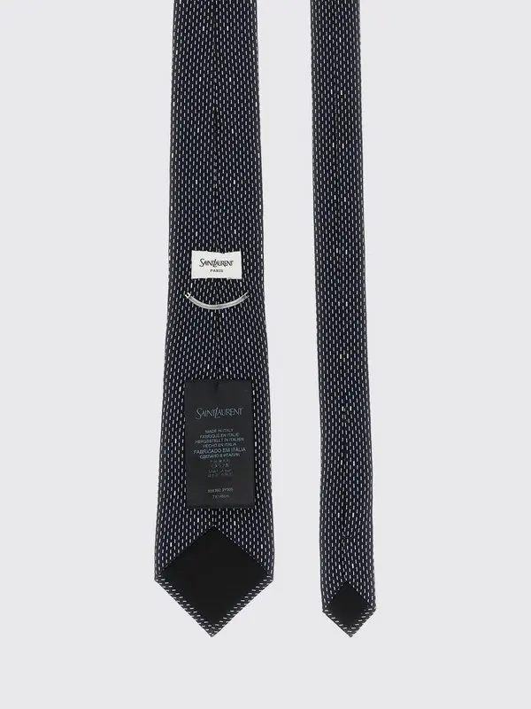 Saint Laurent Printed Silk Tie