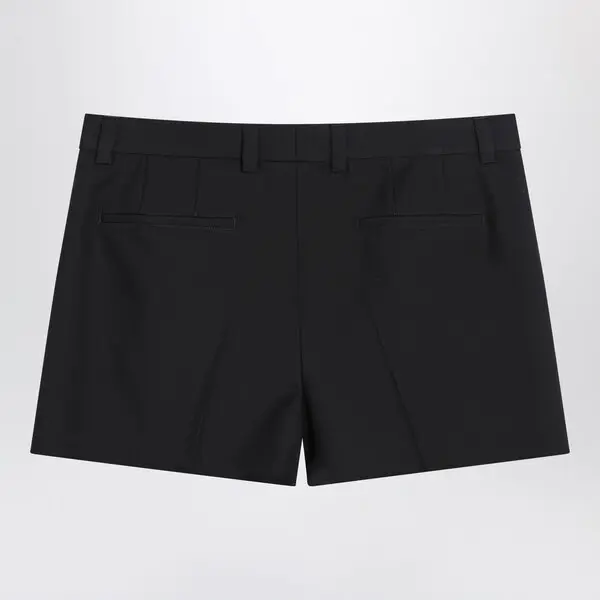 Gucci Shorts Dark Grey In Wool Twill