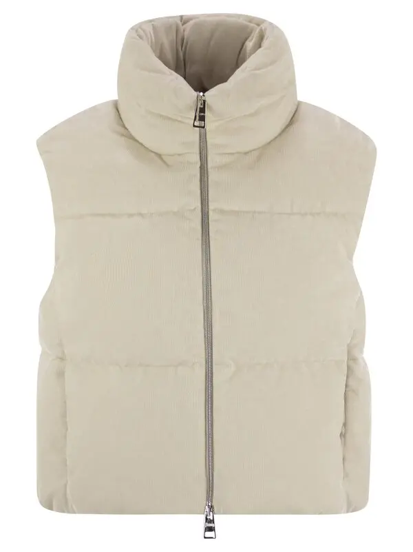 Herno Velvet Sleeveless Down Jacket