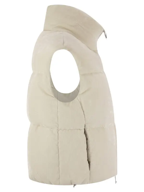 Herno Velvet Sleeveless Down Jacket