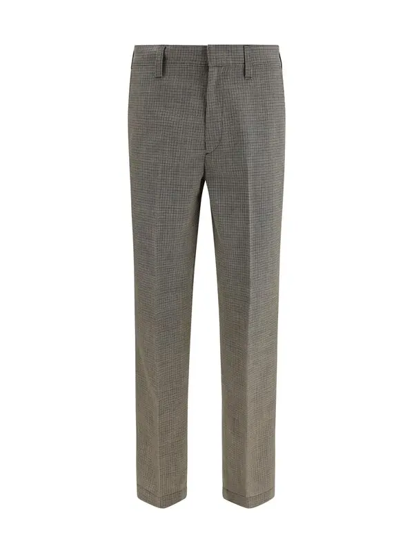 Prada Tailored Wool Trousers - Brown