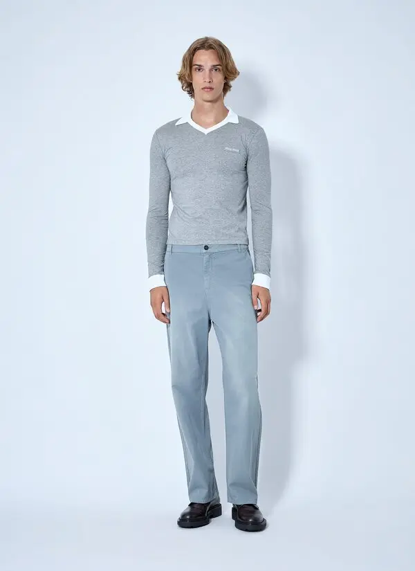 Miu Miu Collared Long Sleeve Knit Sweater