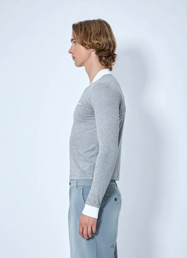 Miu Miu Collared Long Sleeve Knit Sweater