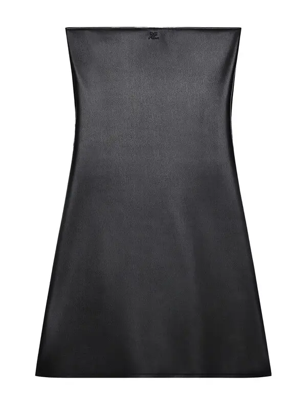 COURREGES Mini Bustier Lingerie Dress - Black